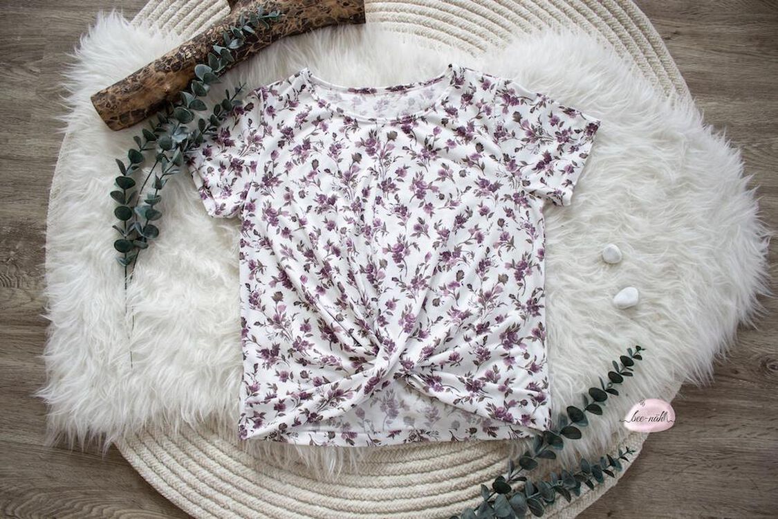 Knotenshirt "ANIKO" Nähanleitung & Schnitt Gr. 158 - 46