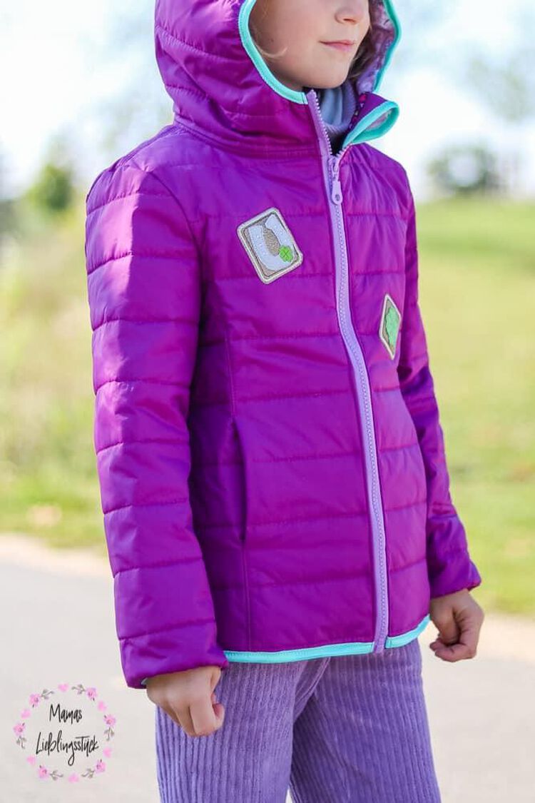 Steppjacke Kinder – Schnittmuster Gr. 86-176 – Vika #113