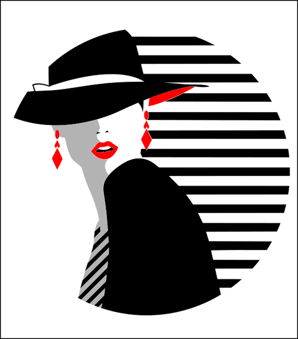 Lady Plot-Motiv für dein nächstes Projekt