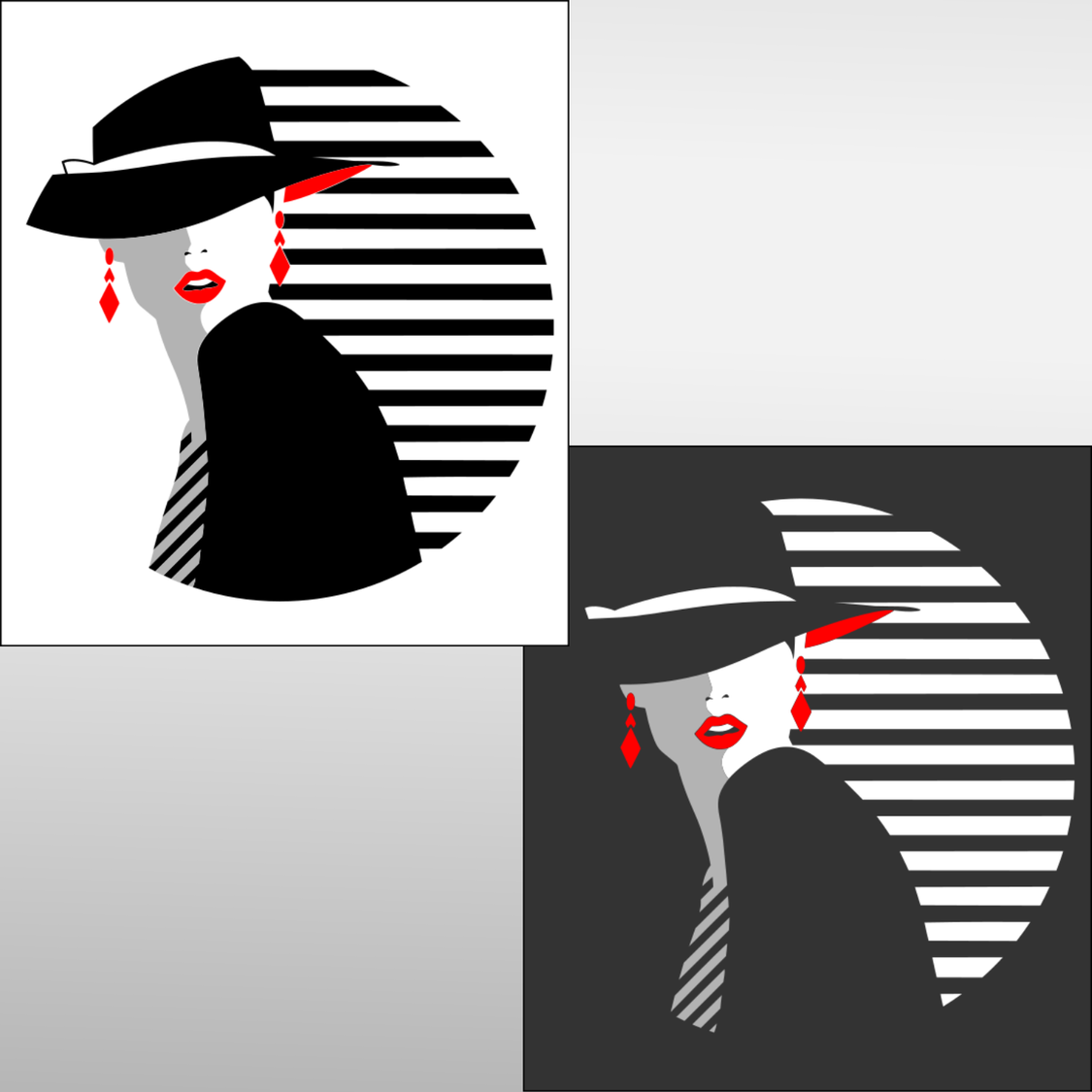 Lady Plot-Motiv für dein nächstes Projekt