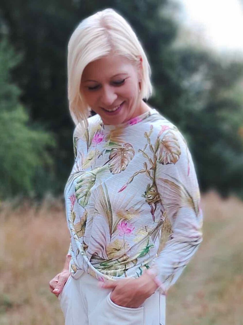 Knotenshirt "ANIKO" Nähanleitung & Schnitt Gr. 158 - 46