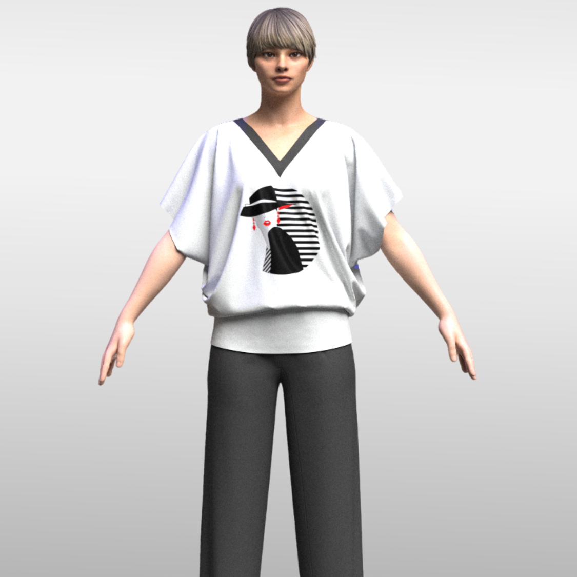 Lady Plot-Motiv für dein nächstes Projekt