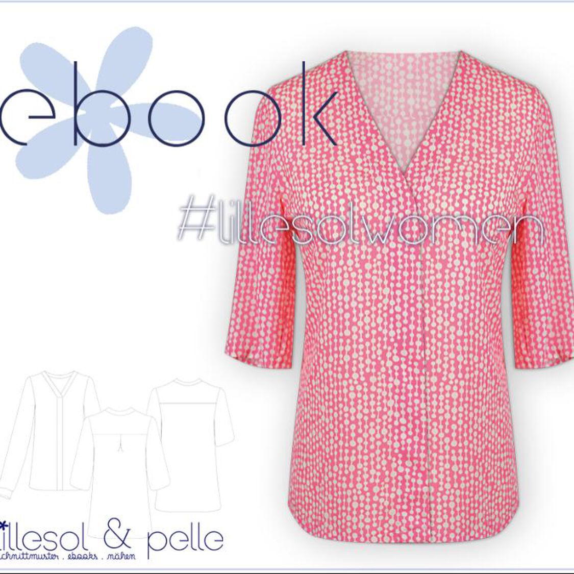 Ebook / Schnittmuster Marisol-Bluse *mit A0-Datei + Video*