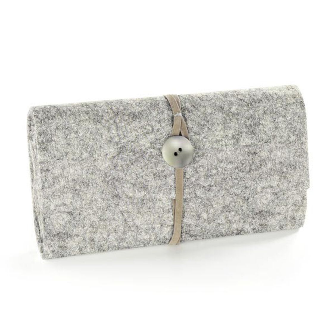 Filz 90 cm / 3 mm stark Melange – grau - perfekt für Weihnachten