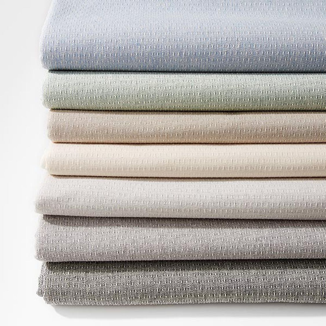 Dekostoff Jacquard recycelt – grau - perfekt für Vorhänge